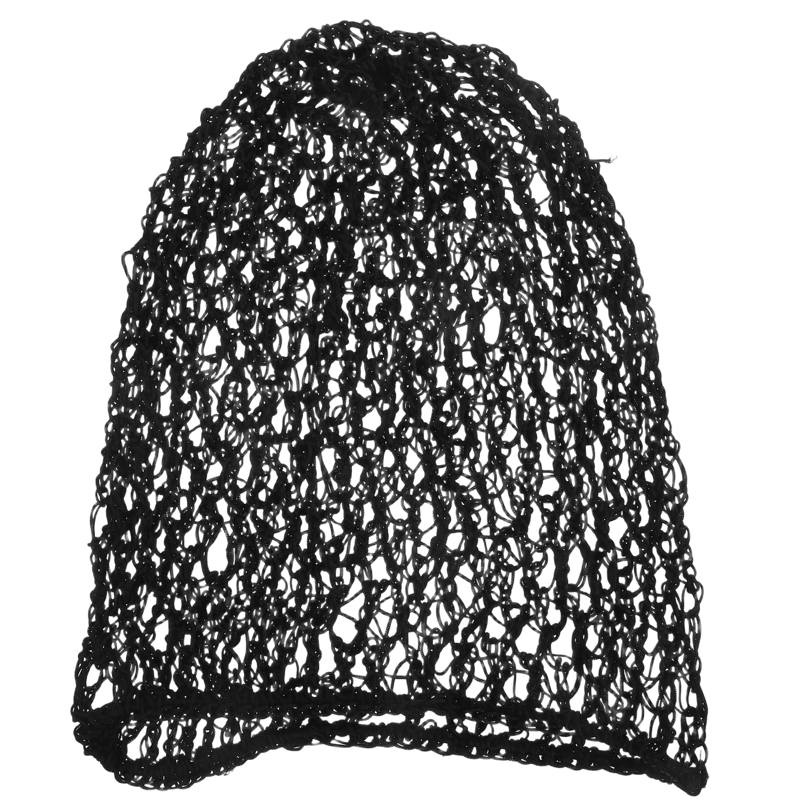 Eease Crochet Hair Net Sleeping Bonnet Crochet Cap Knotted Ribbon Bun ...