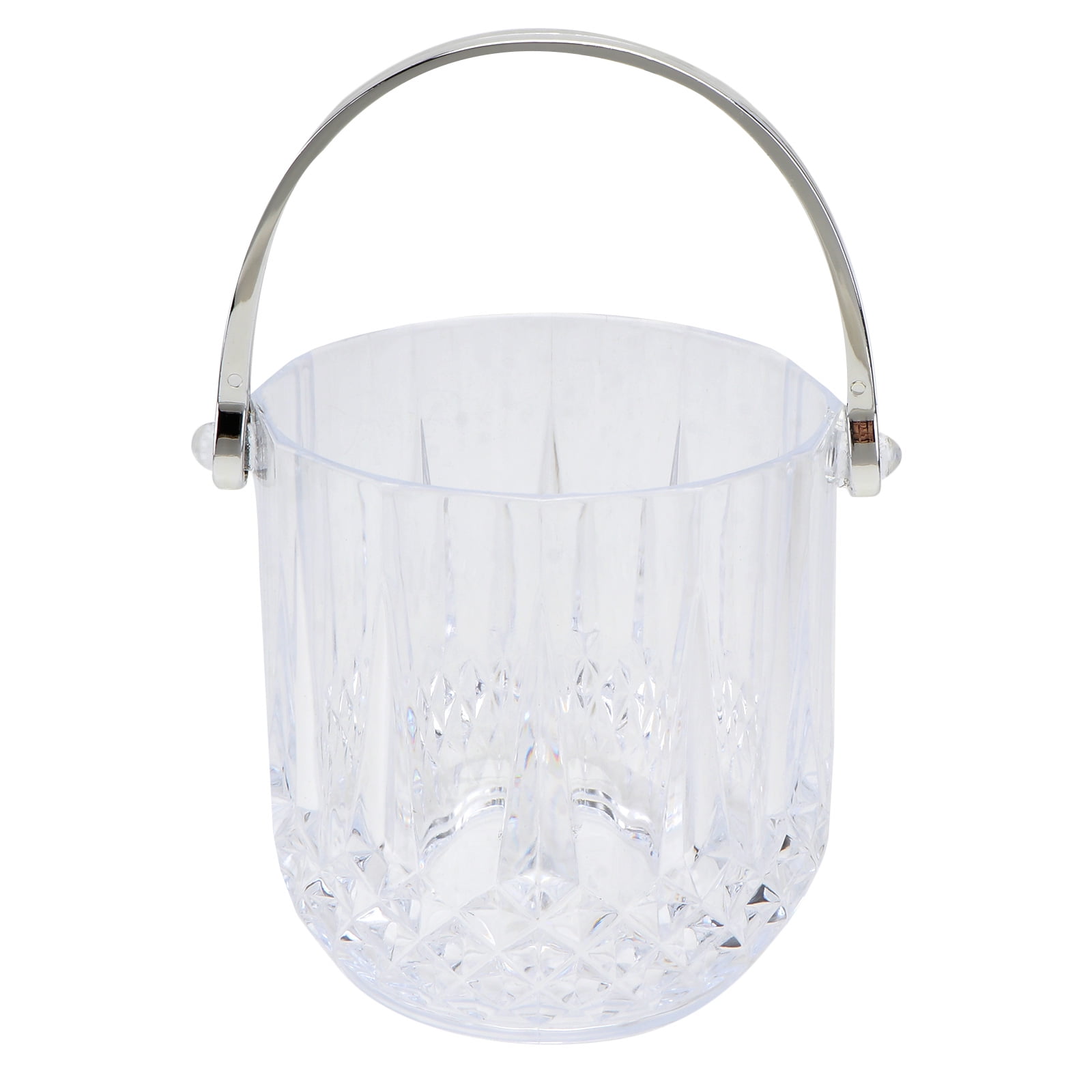 Eease Crystal Ice Bucket Acrylic Beverage Tub with Handles for Parties ...