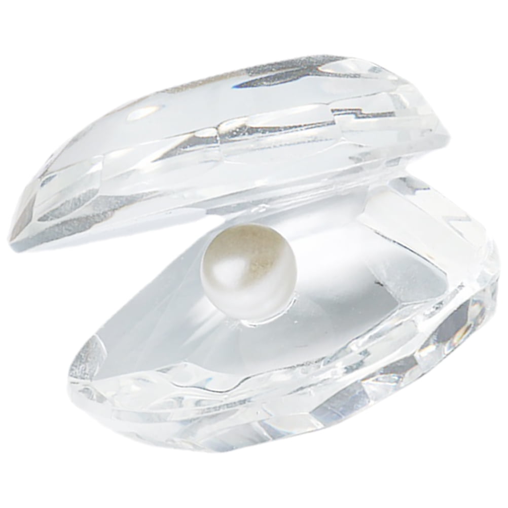 Eease Crystal Seashell Figurine with Pearl for Wedding Table Decor ...