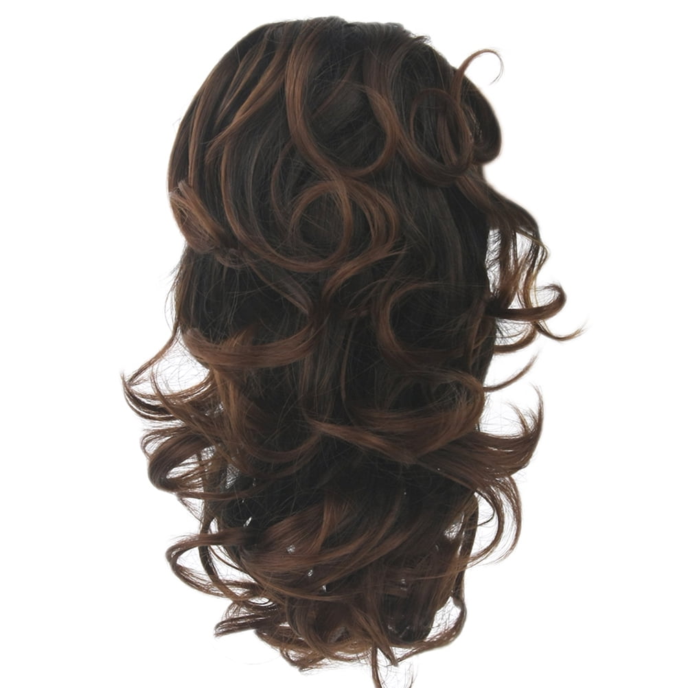 Eease Curly Synthetic Hair Wig Clamp Claw Hairpiece for Women (1T33 ...