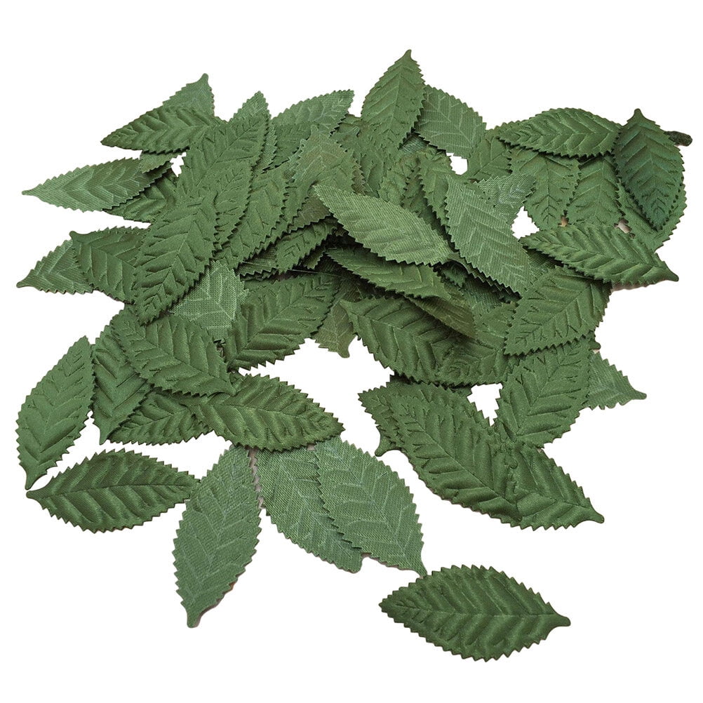 Eease DIY Accessories 100pcs Artificial Green Leaves Greenery Leaves ...