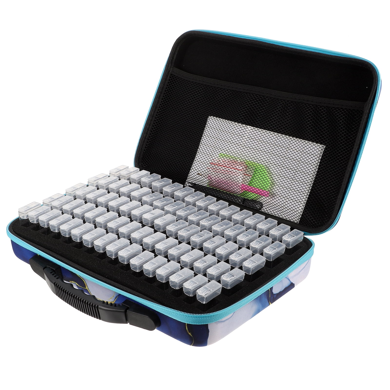 Eease DIY Diamond Storage Box 80 Slot Jewelry Organizer - Walmart.com