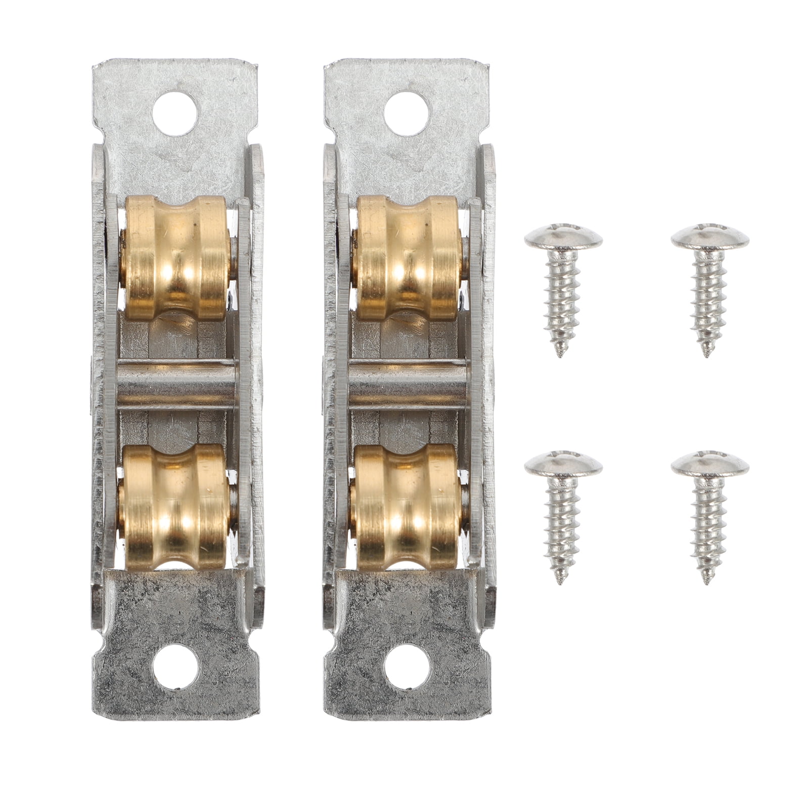 FRCOLOR 1 Set Stainless Steel 88 Type Window Rollers Silent Pulley with ...