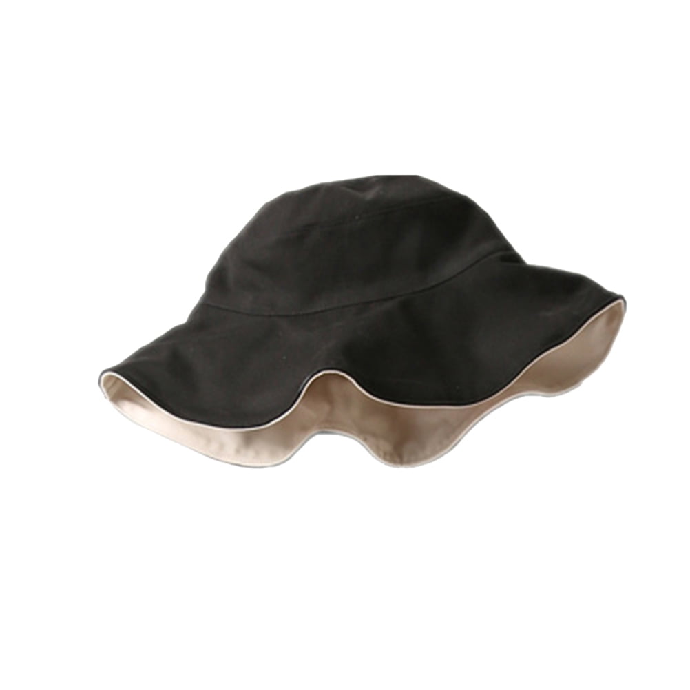 Eease Double-side Bucket Hat Fashion Simple Japanese Style Wide Brim ...