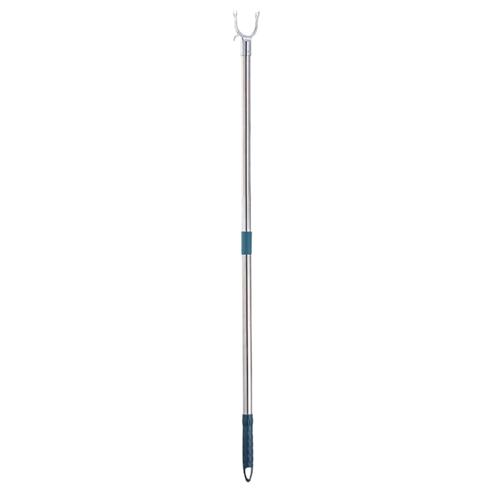 Eease Extendable Clothes Hanging Pole with Hook - Adjustable Reach ...