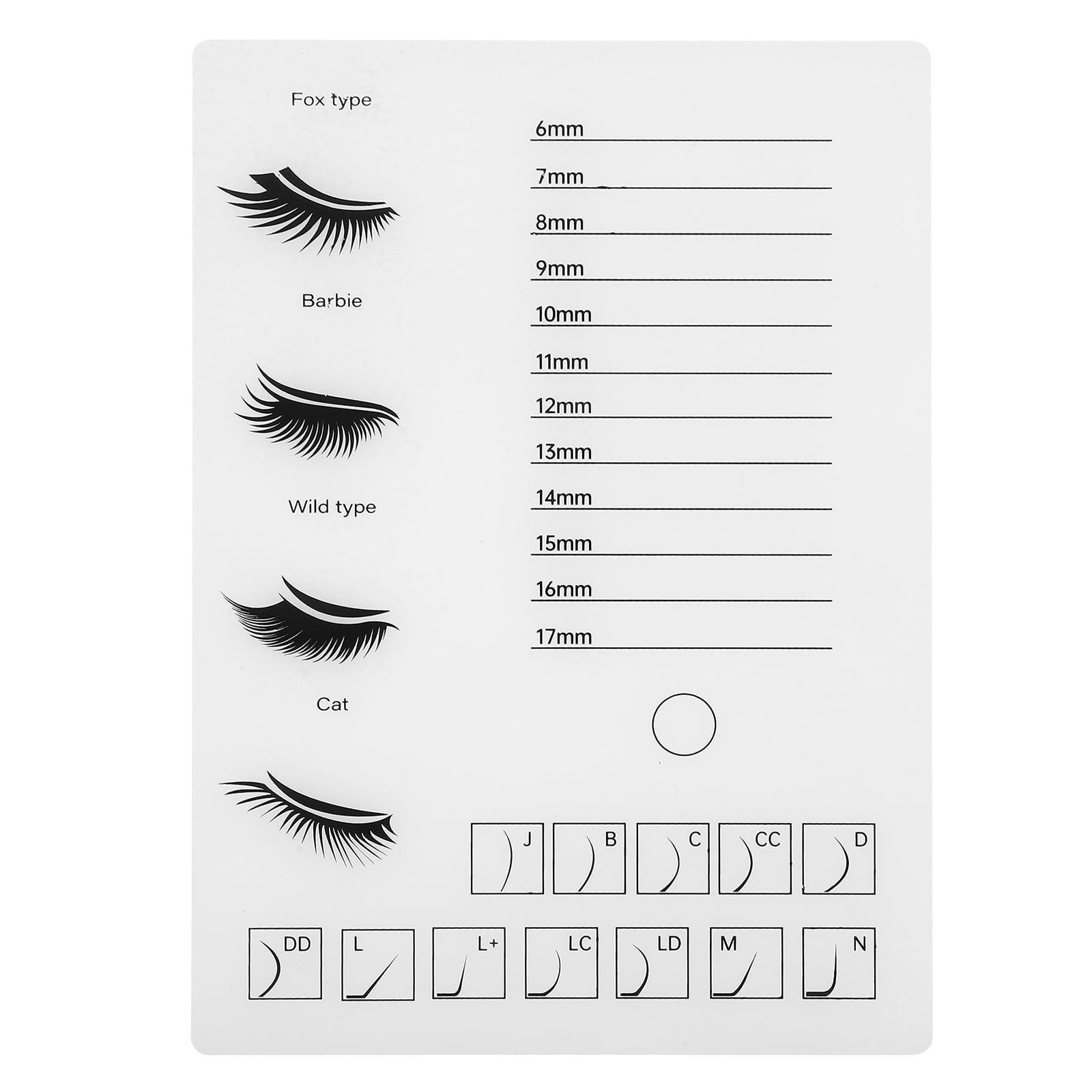 Eease Eyelash Grafting Practice Tray Acrylic Eyelash Display Holder ...