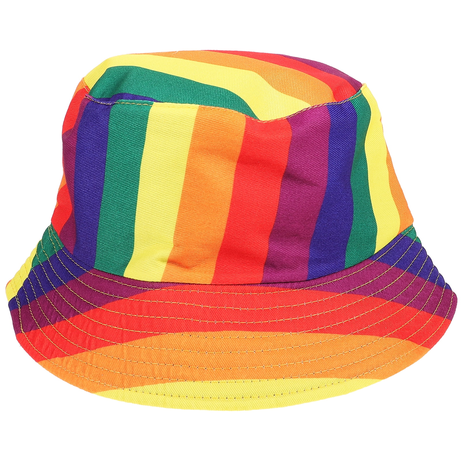 Eease Fashion Rainbow Bucket Hat Wide Brim Sun Protection Outdoor ...