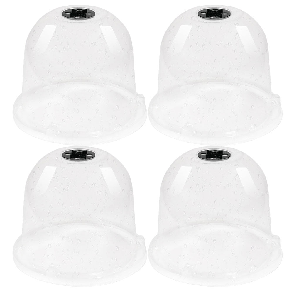 Eease Garden Cloche Plant Dome Bell Cover 4pcs Plastic Protector ...