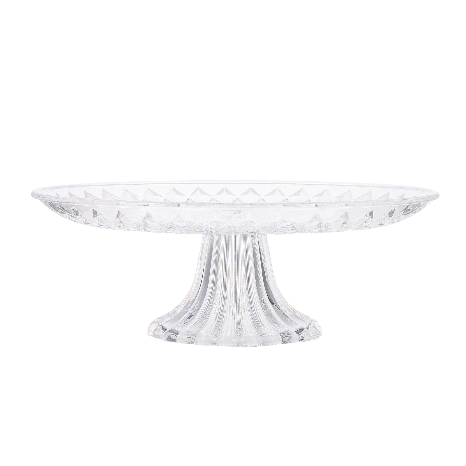 Eease Glass Cake Display Stand Tray: Footed Cake Plate Server Party ...