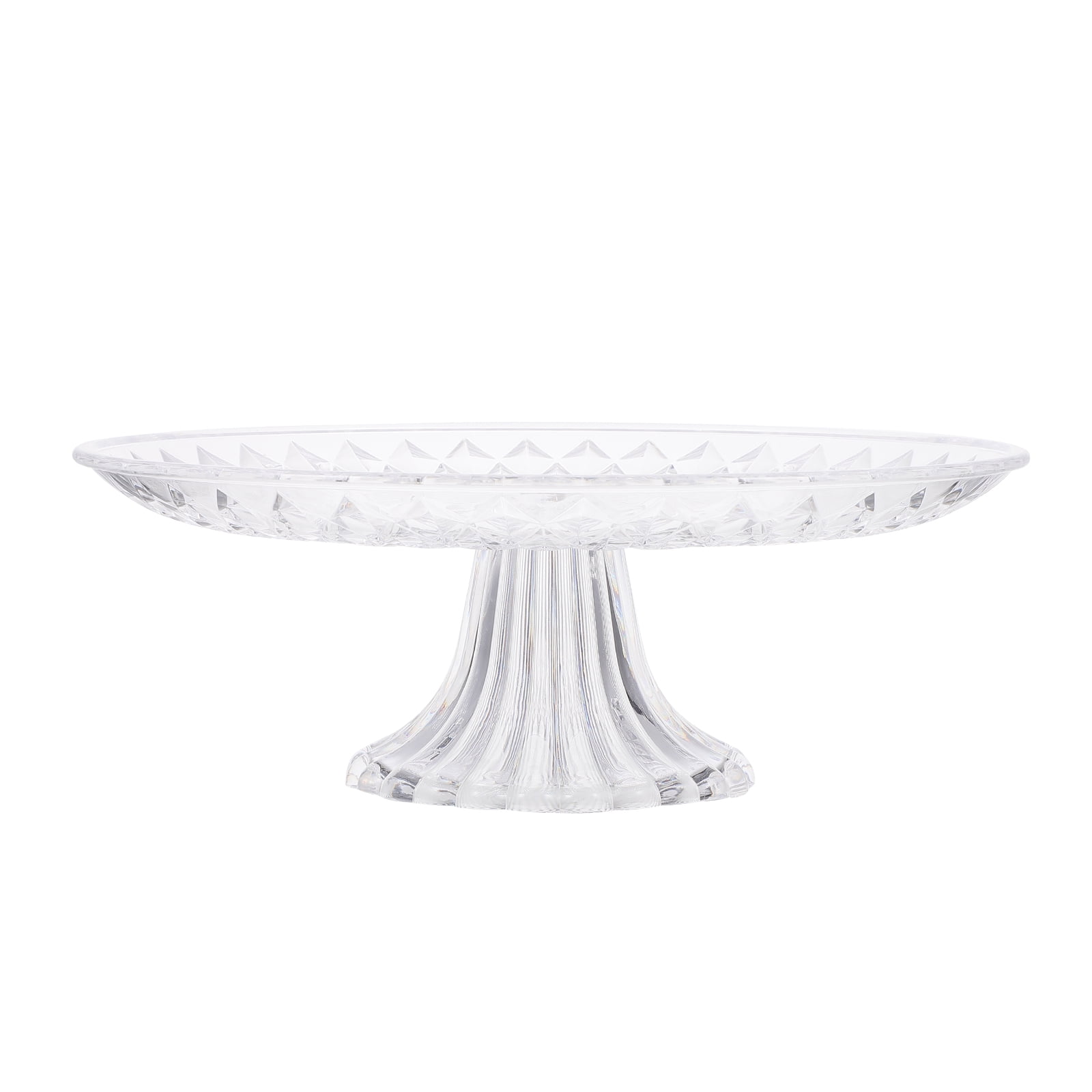 Eease Glass Cake Display Stand Tray: Footed Cake Plate Server Party ...