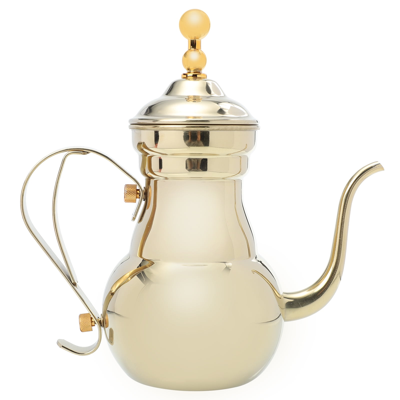 HEALEEP Filter Coffee Pot Golden Stainless Steel 1Pcs 0.7L - Walmart ...