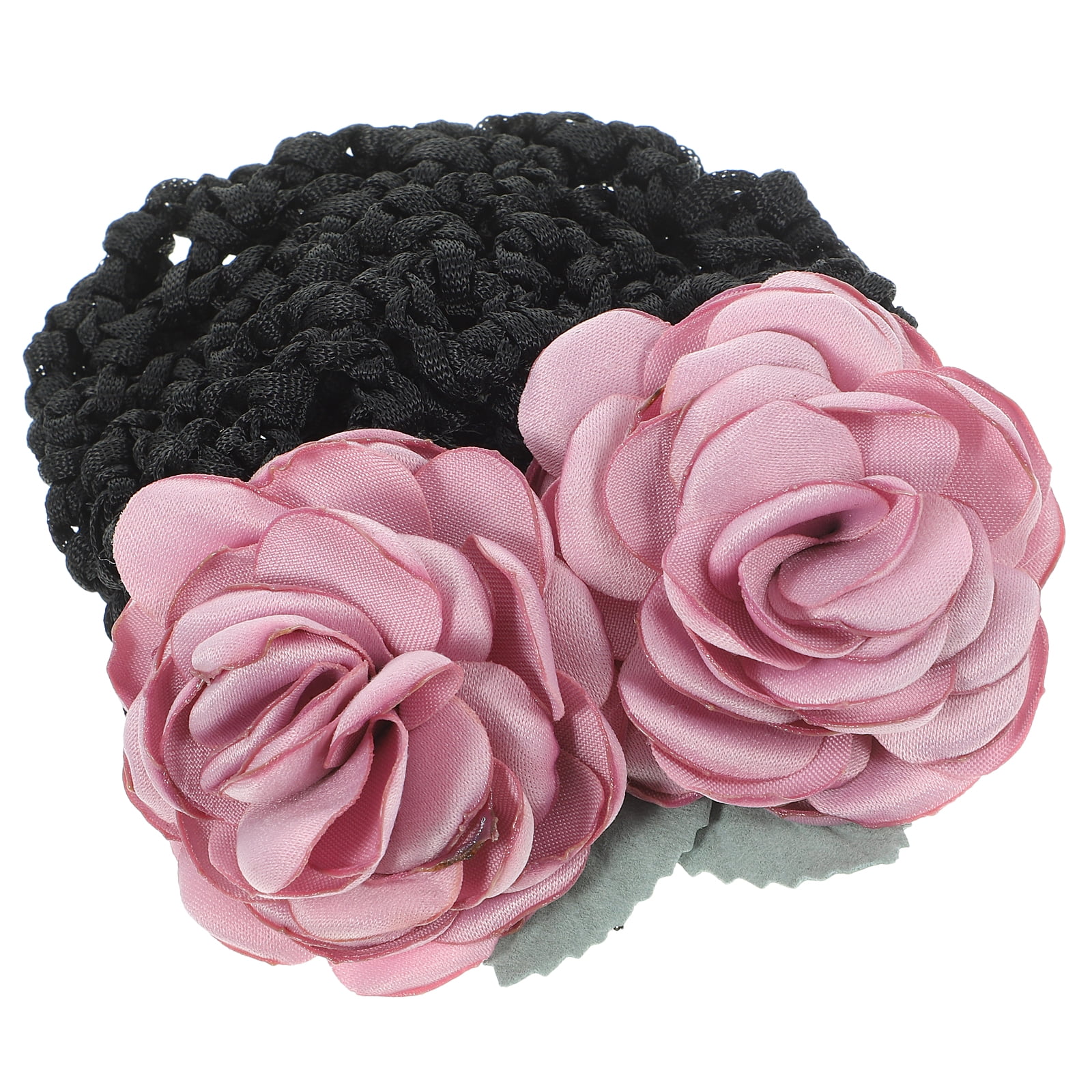 Eease Hair Bun Cover Flower Hair Bun Net Lady Hair Snood Net Women Hair ...