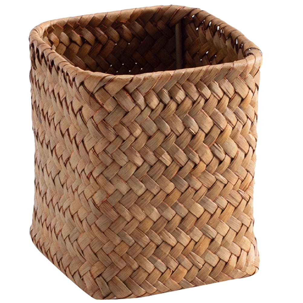 Eease Handmade Rattan Pencil Cup Holder for Desk Organization - Walmart.com