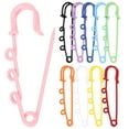 1 Box of Metal Safety Brooches Pins with Loops for DIY Clothes Pin and ...