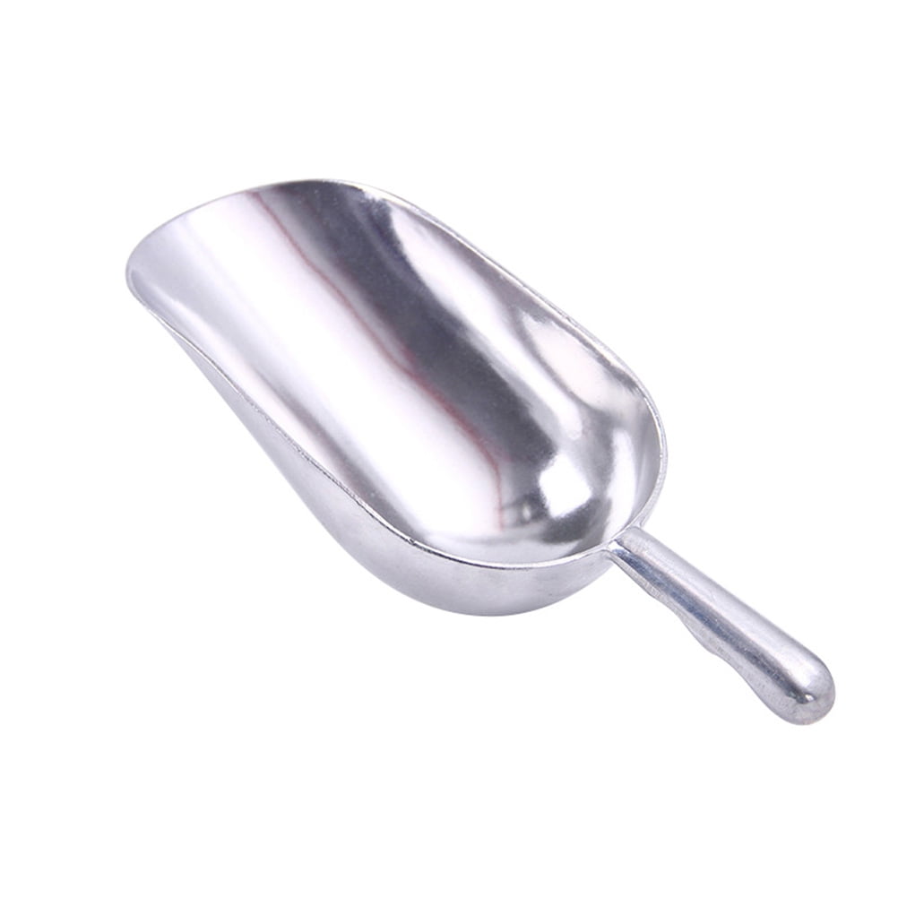 Eease Ice Scoop Aluminum Round Bottom Scoop Cube Scooper Metal Kitchen ...