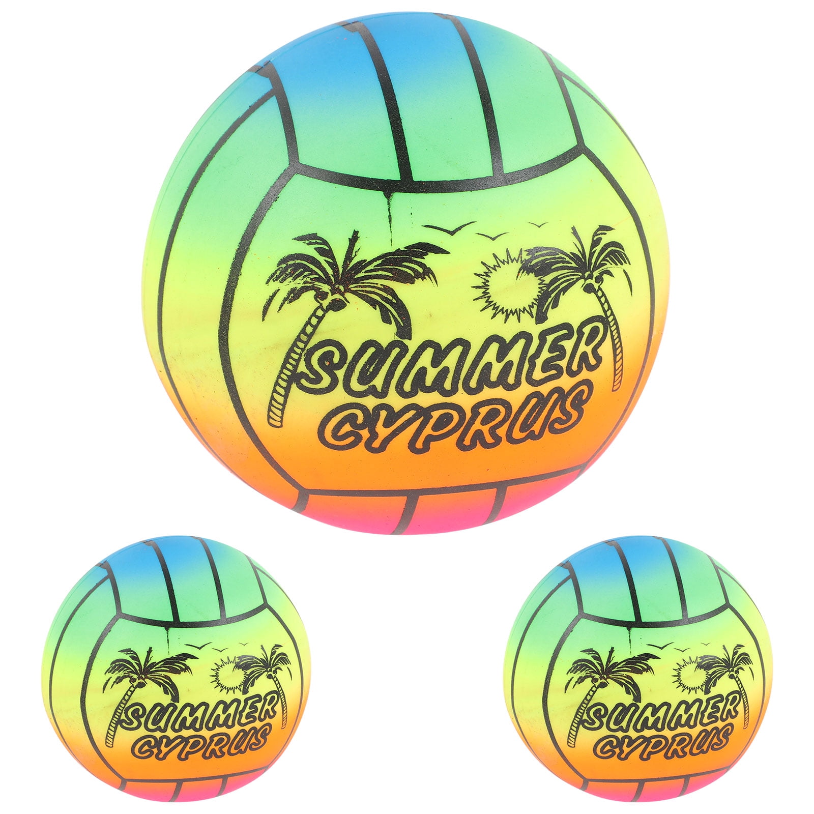 Eease Kickball Water Rainbow Sports Balls - 3 Pieces - Walmart.com