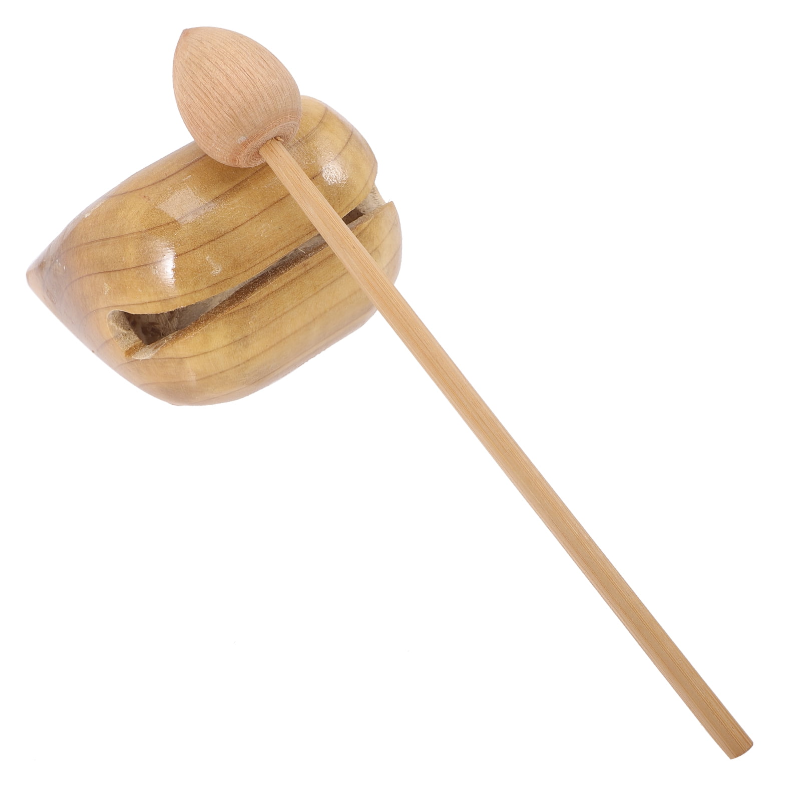 Eease Kids Nepal Temple Block Wooden Fish Zen Drum with Mallet ...