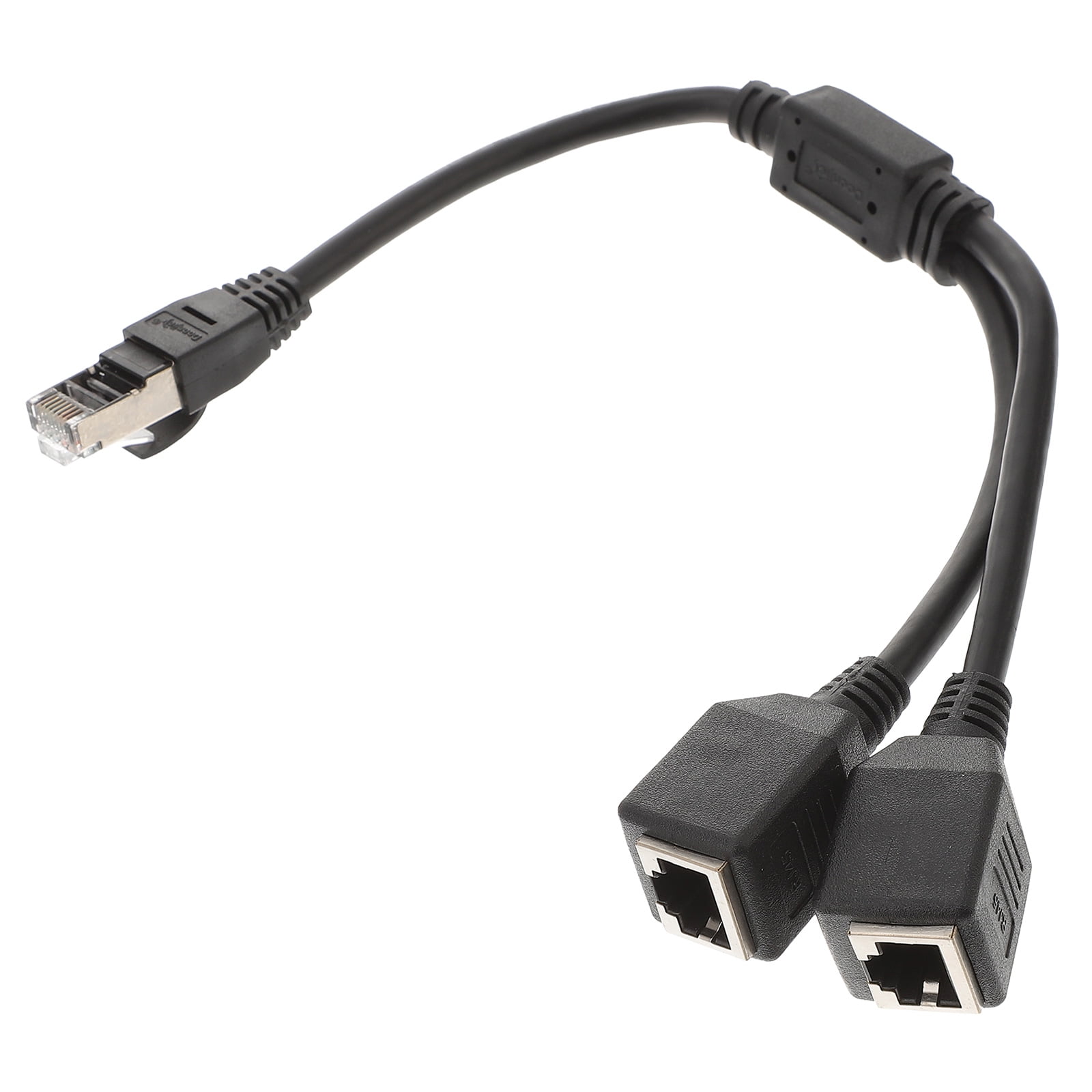 Eease Lan Network Cable Ethernet Adapter Splitter 1 Male to 2 Female ...