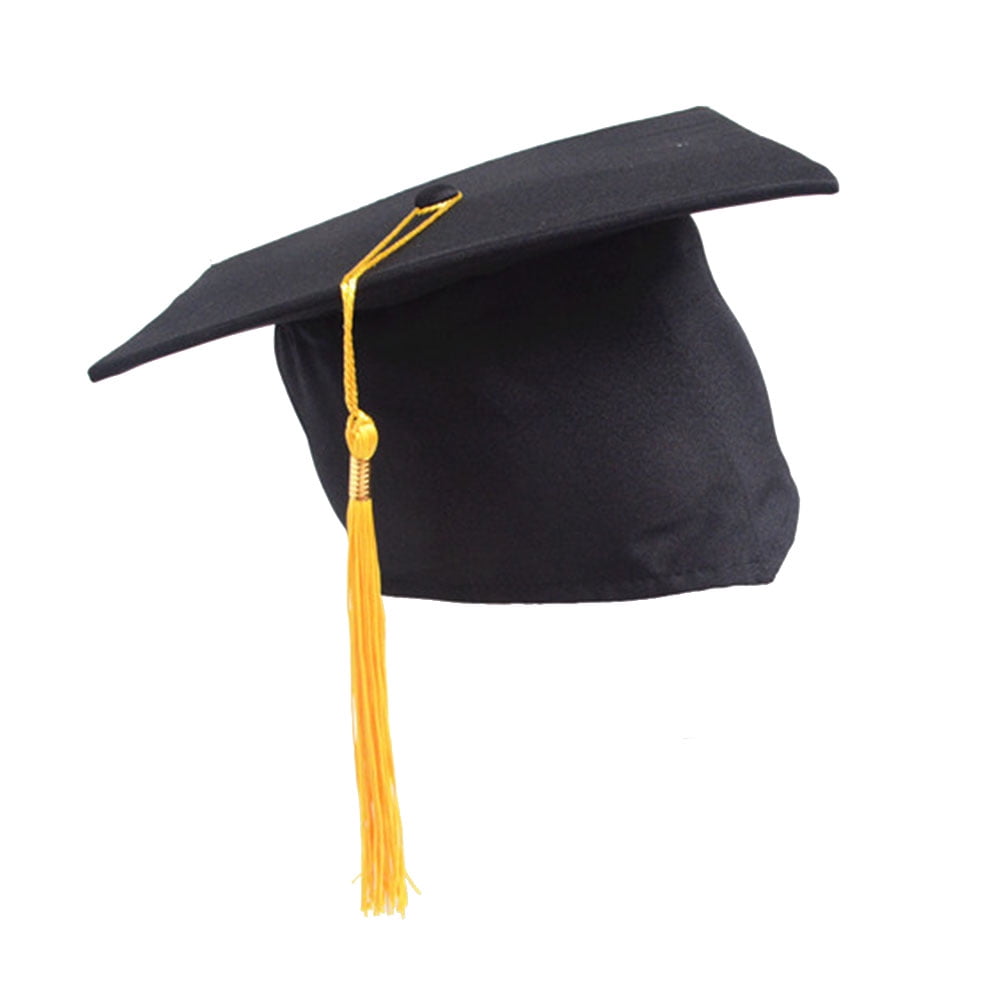 Eease Matte Graduation Cap with Yellow Tassel for Kindergarten High ...
