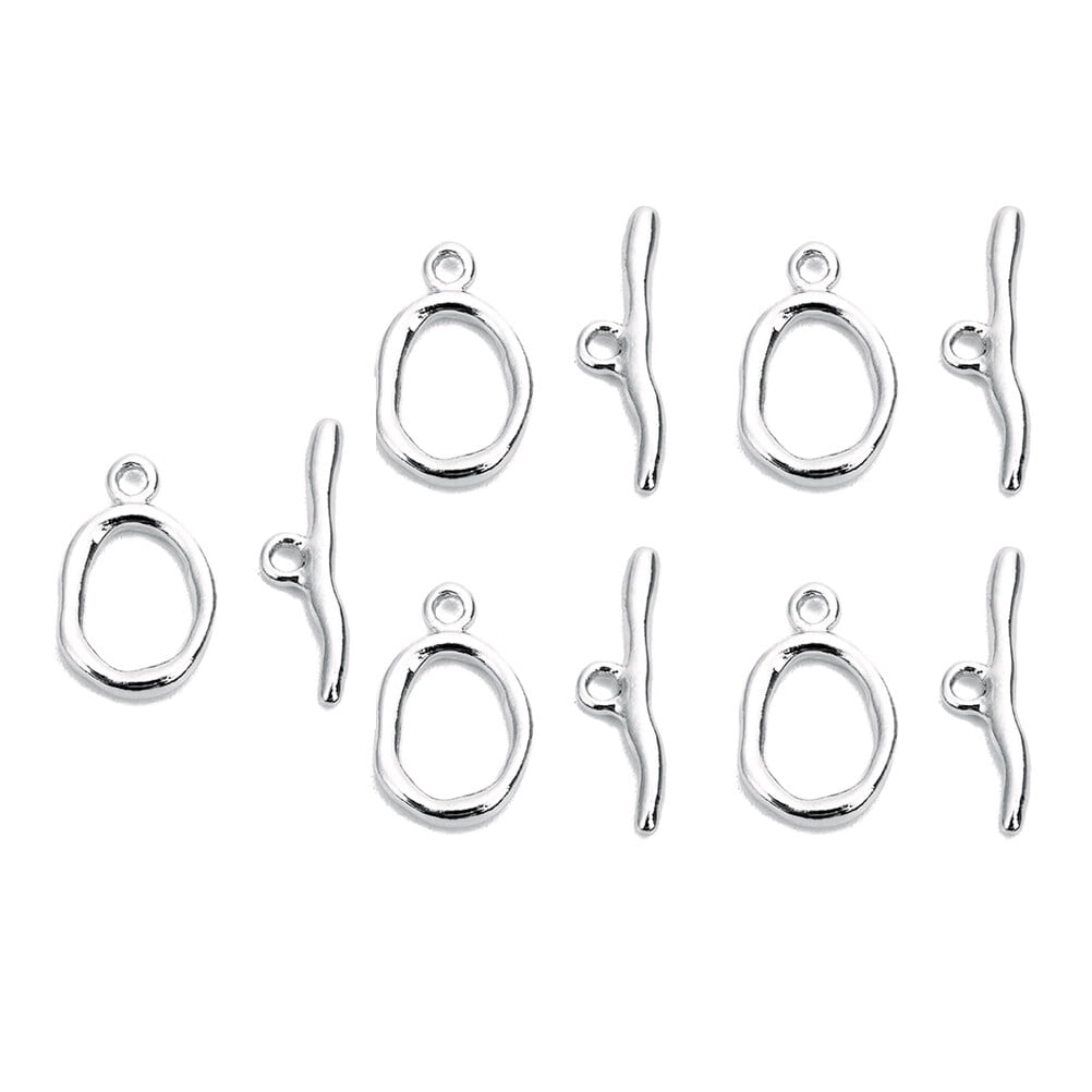 Eease Metal Clasps 5 Set Toggle Jewelry Clasps Stainless Steel T- Bar ...