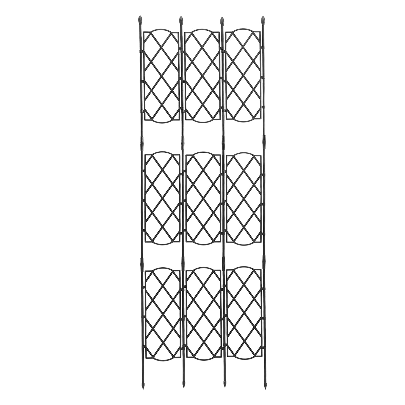 Eease Metal Garden Trellis for Climbing Plants, Tall Frame for Flowers ...
