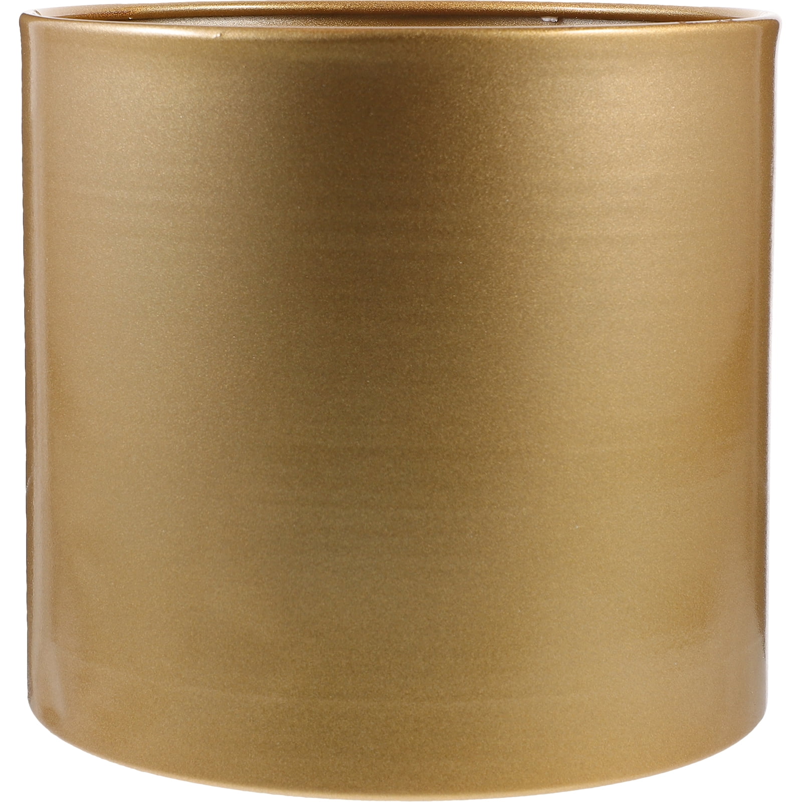 Eease Metal Gold Planter with Drainage Hole for Indoor/Outdoor Use ...