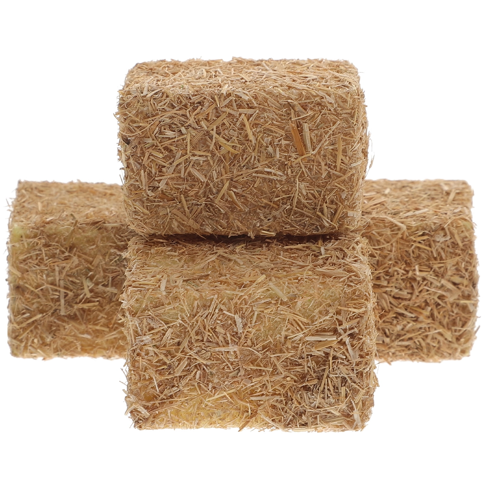 Eease Mini Hay Bales 4pcs Miniature Square Hay Blocks for Dollhouse ...