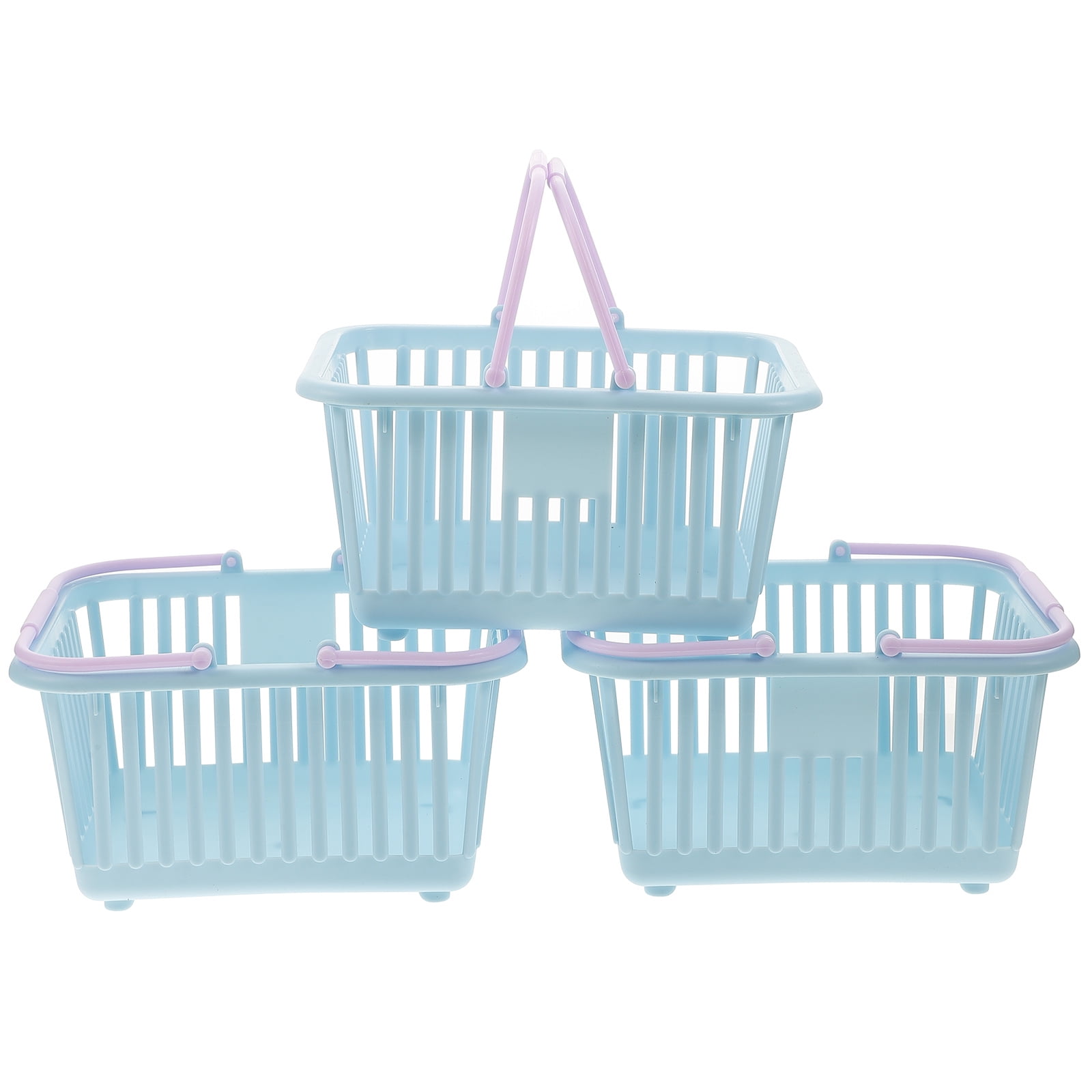 Eease Mini Plastic Handle Baskets - Set of 3 - Walmart.com