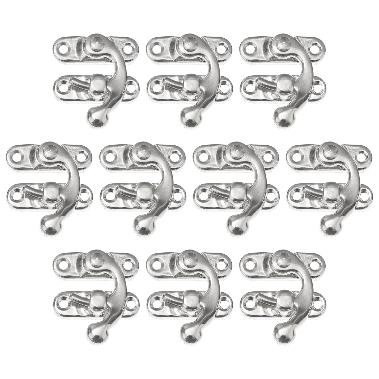 DRAFIDEEP Chest Latches Hardware White Nickel 10Pcs 1.02X0.91X0.24In ...