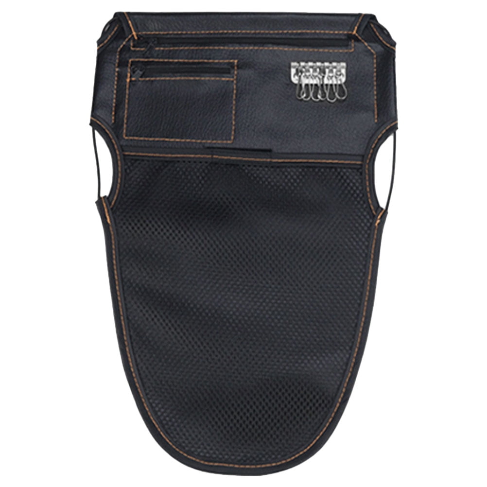 Motorcycle Seat Bag for Storage with High-class PU and Metal Black ...
