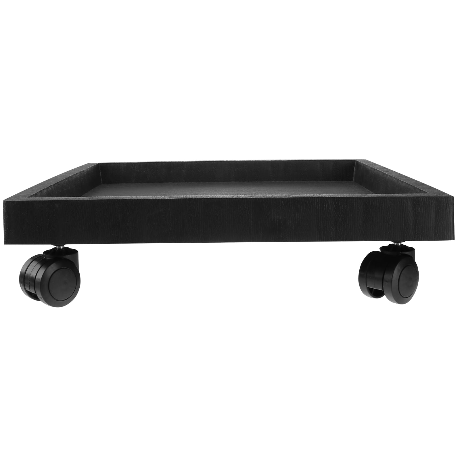 Outdoor Plant Stand with Tray & Wheels - Plastic Flower Pot Holder ...