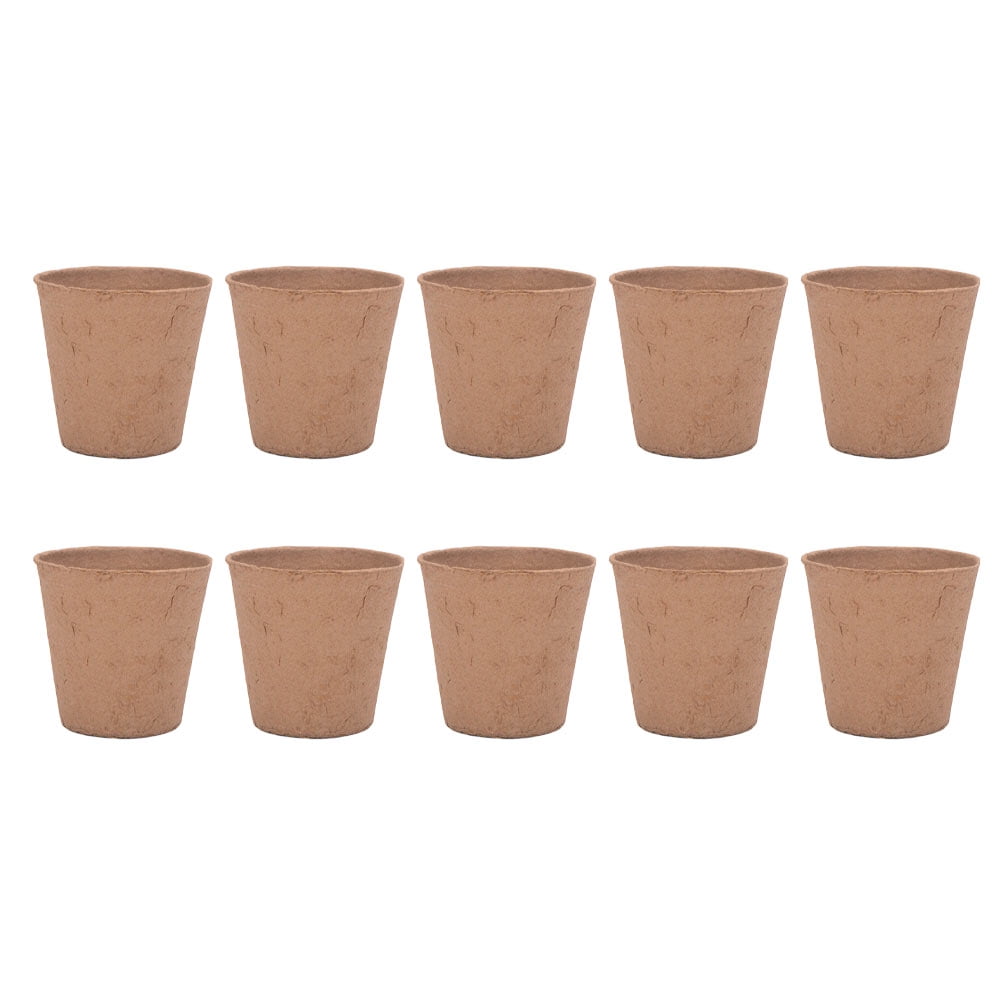 Eease Planting Containers 25pcs Paper Pots Biodegradable Paper Pulp ...