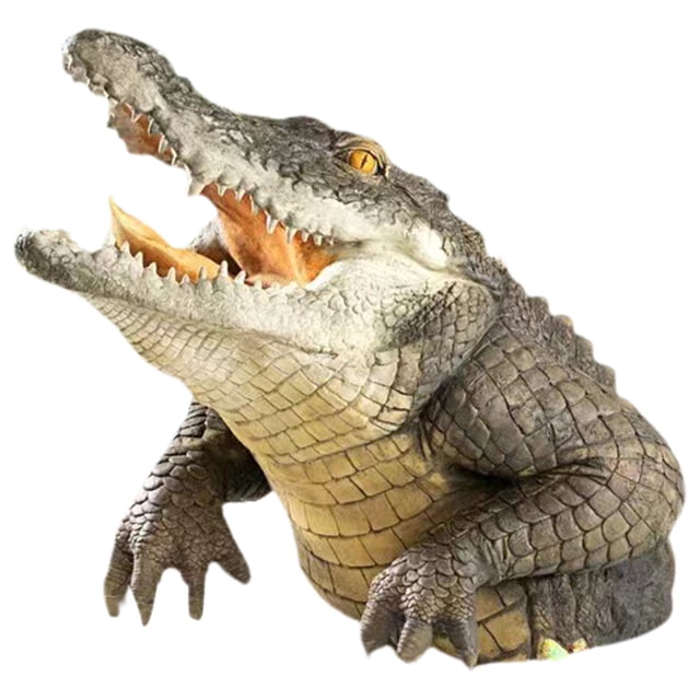 Eease Pond Alligator Decoy Crocodile Sculpture Resin Statues - Walmart.com