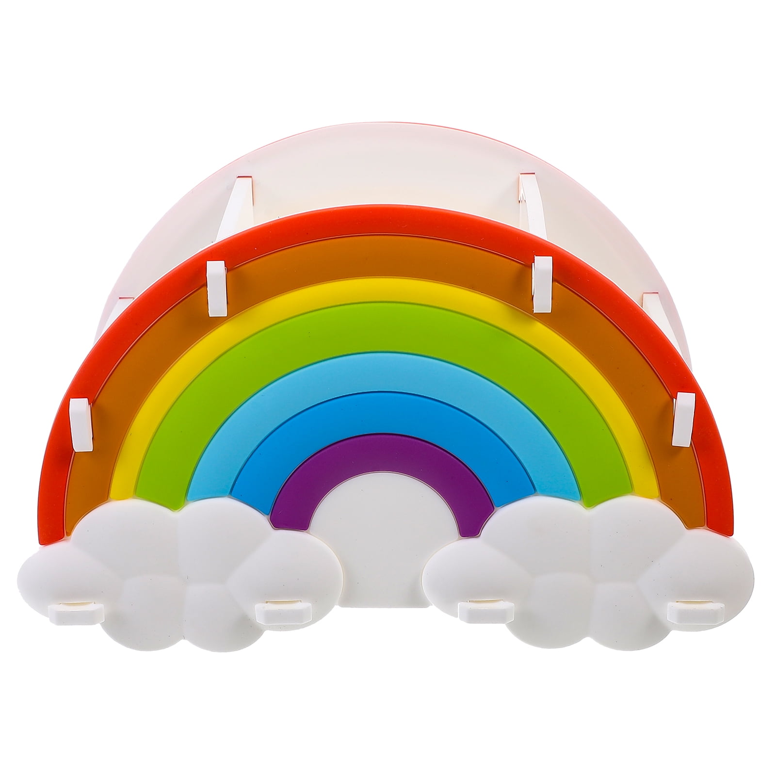 Eease Rainbow Pencil Holder 3 Compartments Desk Organizer for Office ...