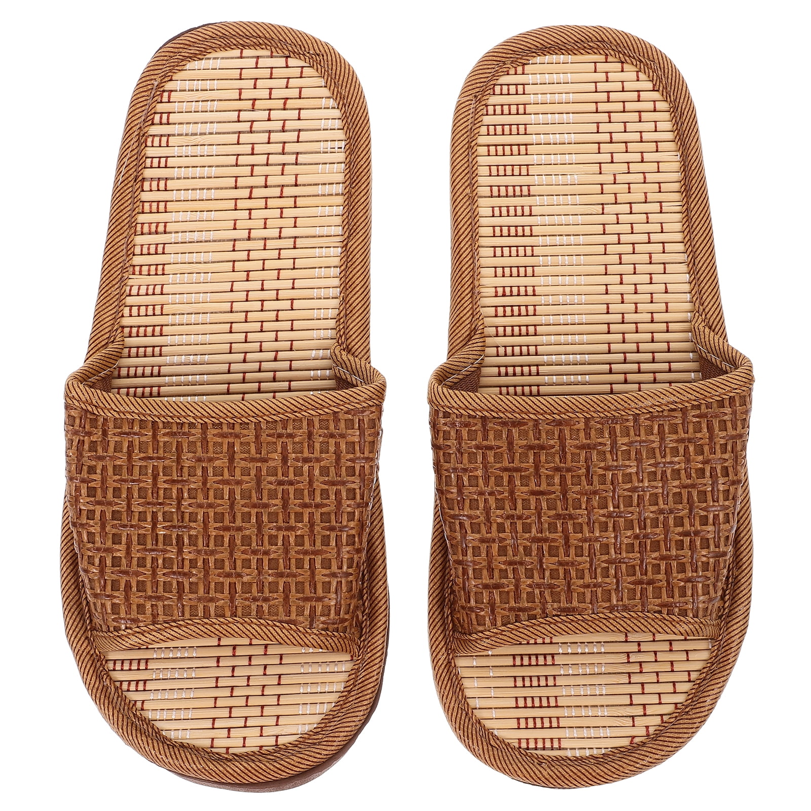 KALLORY Slippers Multi Rattan Slipper Home 1 Pair 9.039Inch - Walmart.com