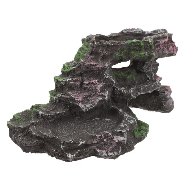 Eease Resin Turtle Habitat with Ramp and Hiding Cave - Walmart.com