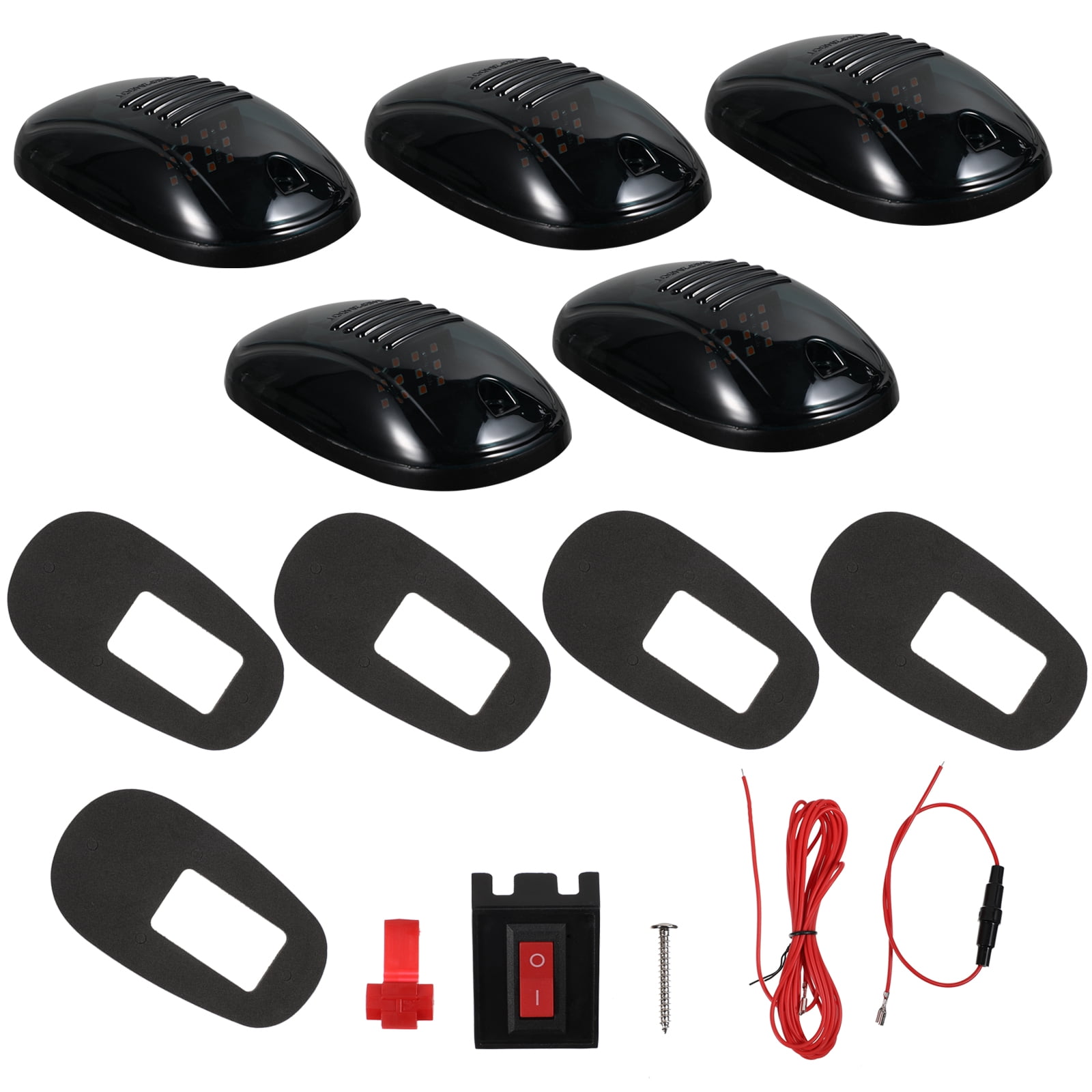 Eease Running Light 5pcs Roof Cab Marker Running Light Wire Harness LED ...