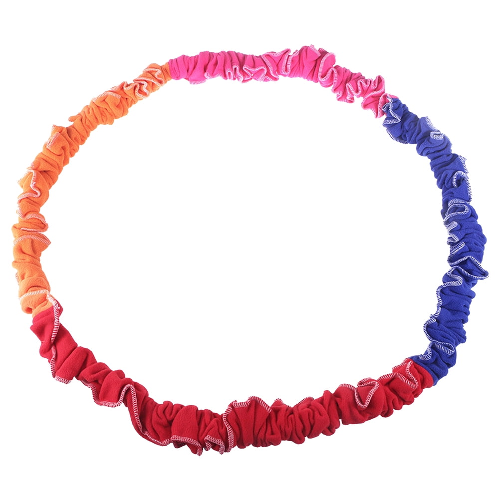Eease Running Pull Ring 1Pc Kids Game Supply Elastic Band Rainbow Color ...