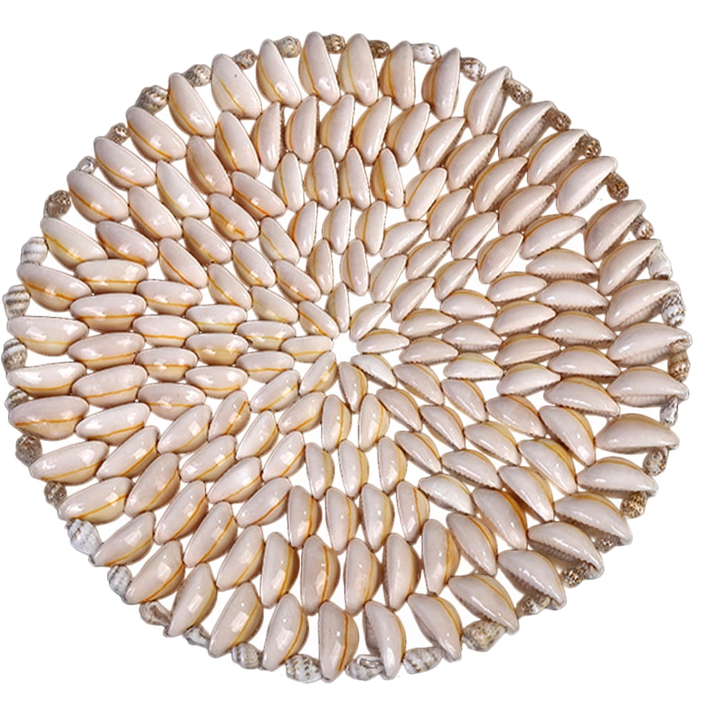 Eease Rustic Seashell Coaster Trivet Hot Pot Holder 20cm - Walmart.com