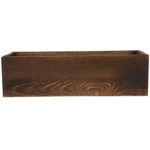 Eease Rustic Wood Flower Boxes for Outdoor Balcony and Patio - Walmart.com