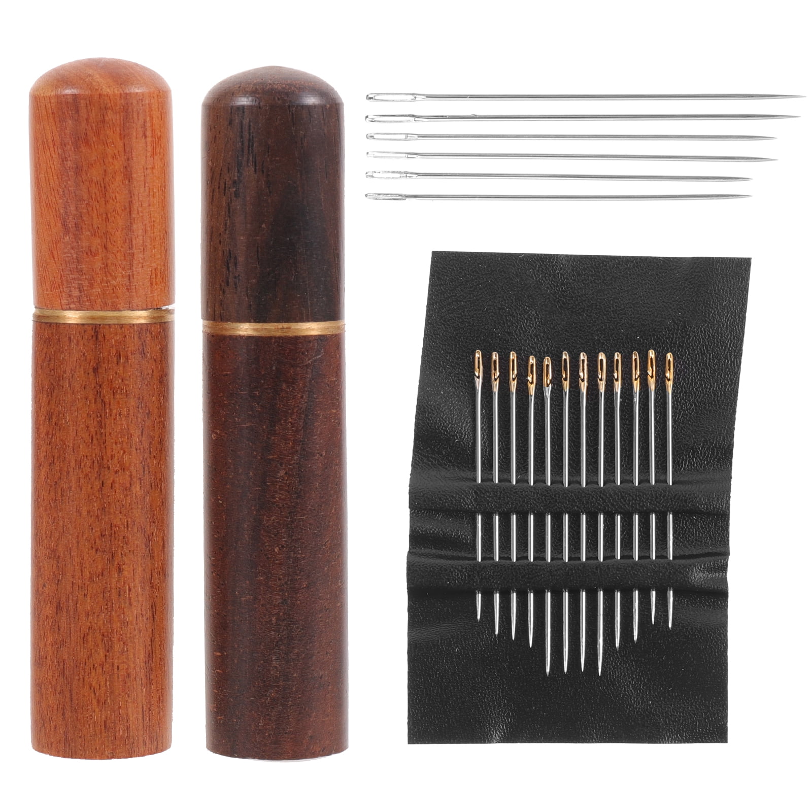 Eease Self Threading Needles with Wood Case - Easy Yarn Embroidery ...