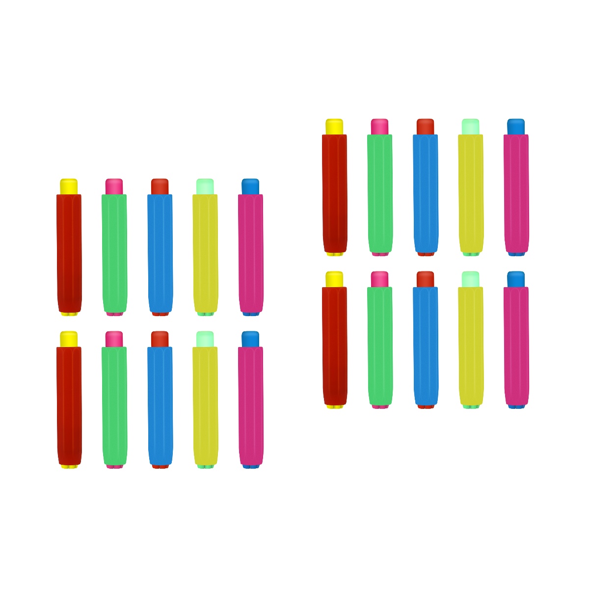 Eease Set of 2 Coloured Chalk Chalk Storage Holder Chalk Clip Holder ...