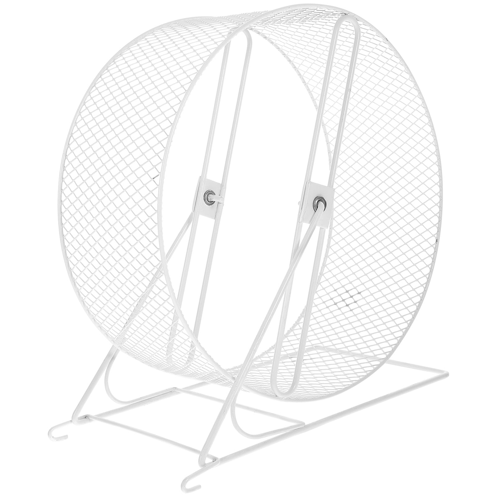 ORDDIART Silent Runner Hamster Wheel Household Iron White 1Set 10.2X5 ...