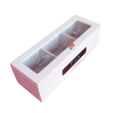 RoyalHouse BPA Free Acrylic Tea Box Organizer, Tea Bag Holder with 6 ...