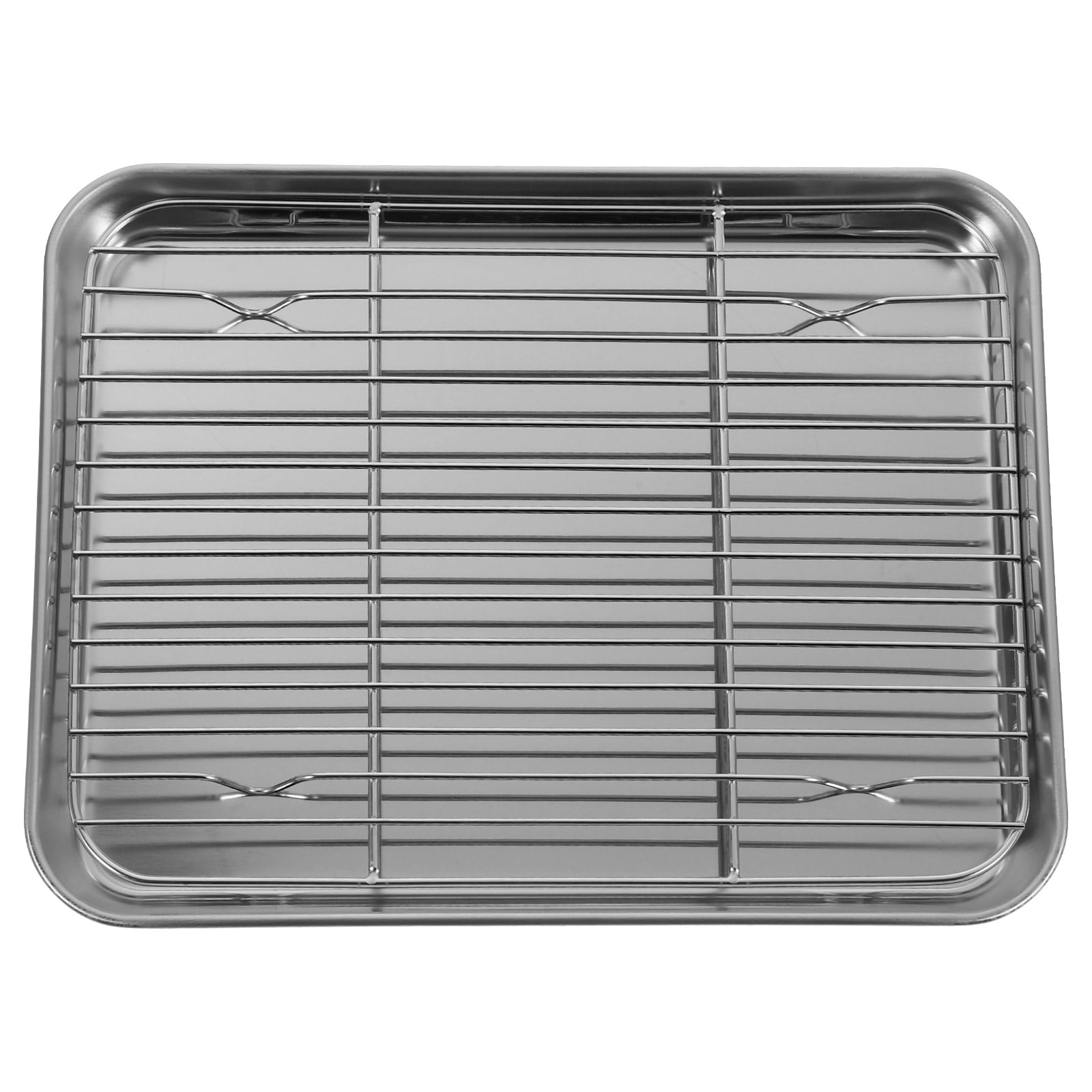 Eease Stainless Steel Baking Sheet & Rack Set - Oven Safe (26x20x2.5cm ...