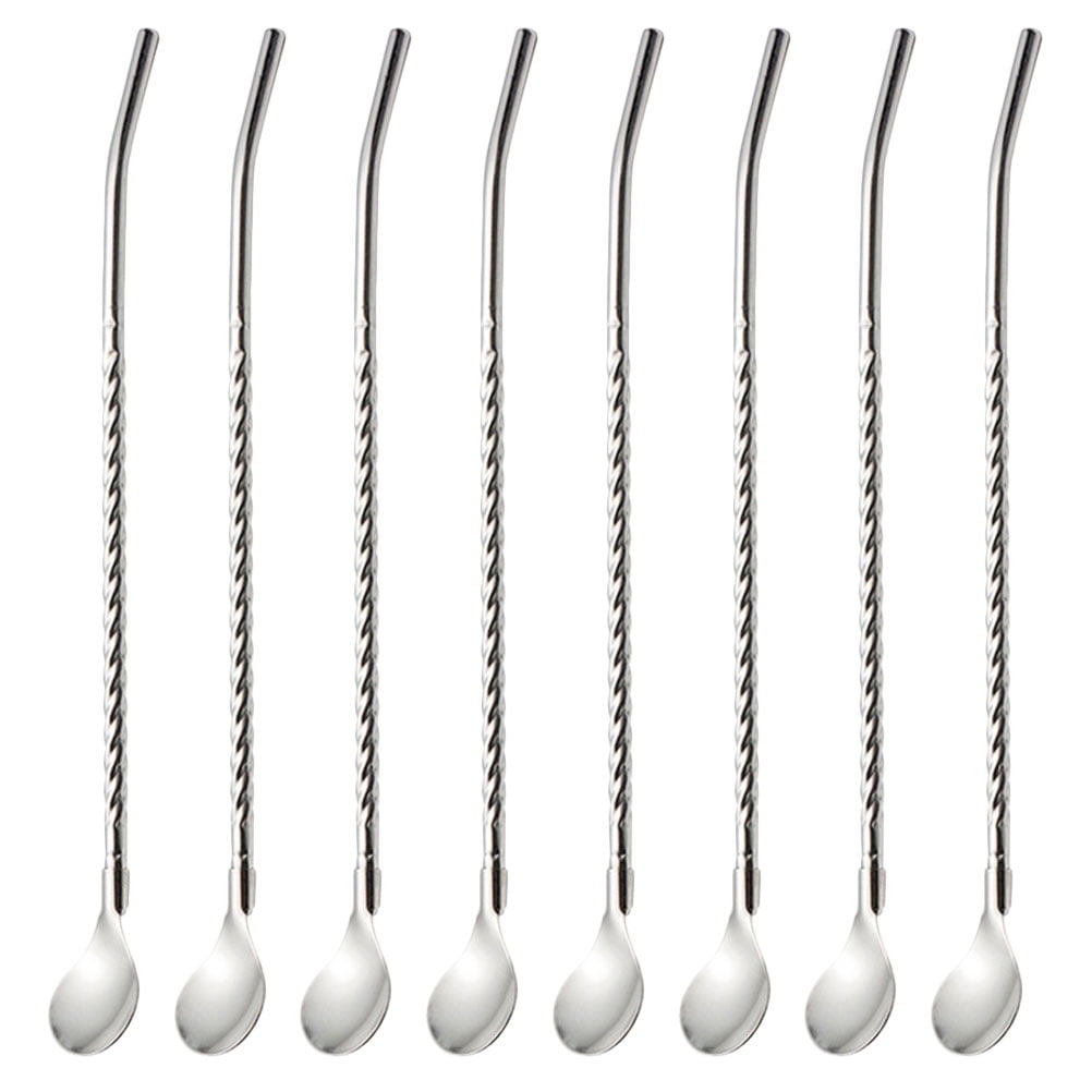 Eease Stirring Spoons 8Pcs Straw Spoons Stirring Spoons Household ...