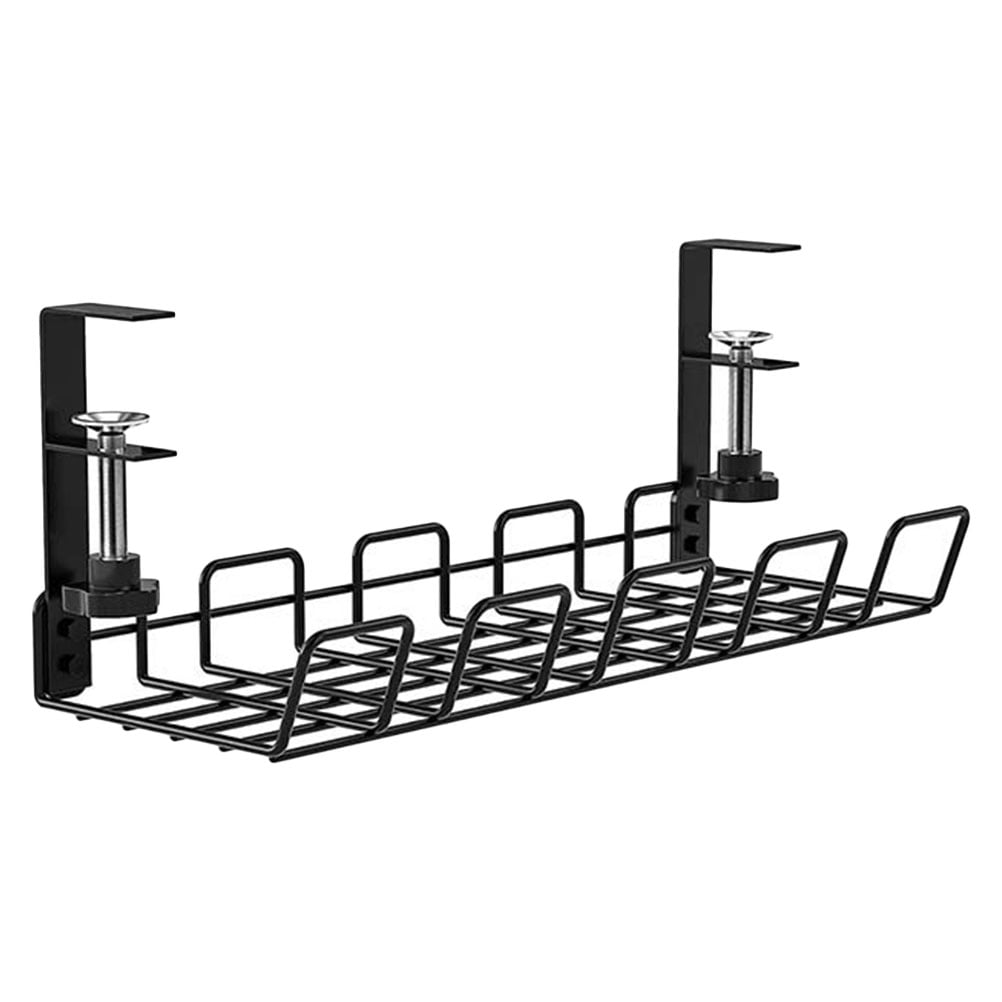 Eease Under Desk Cable Organizer, Carbon Steel Wire Storage Rack, 38x14 ...