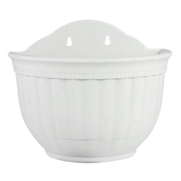 NESZZMIR Wall Hanging Flower Pots Plastic Semi Circular Fence Hanging ...