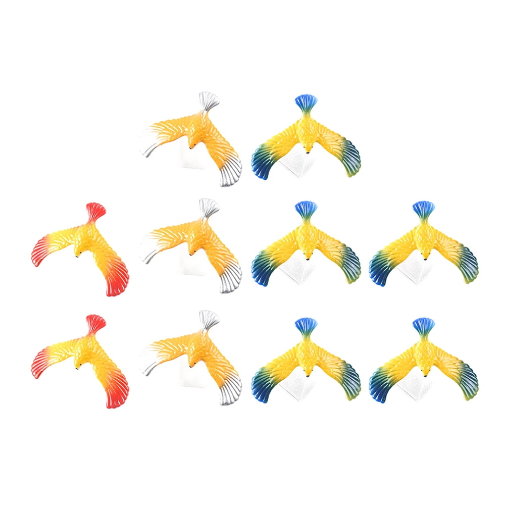 HEMOTON 10pcs Balance Bird Gravity Eagle Bird Finger Balance Toys Kids ...