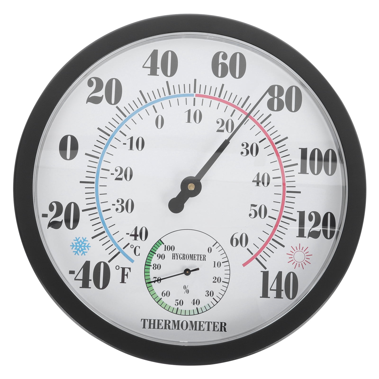 Eease Wall Hygrometer 1PC 2-in-1 Thermometer Hygrometer Wall-mounted ...